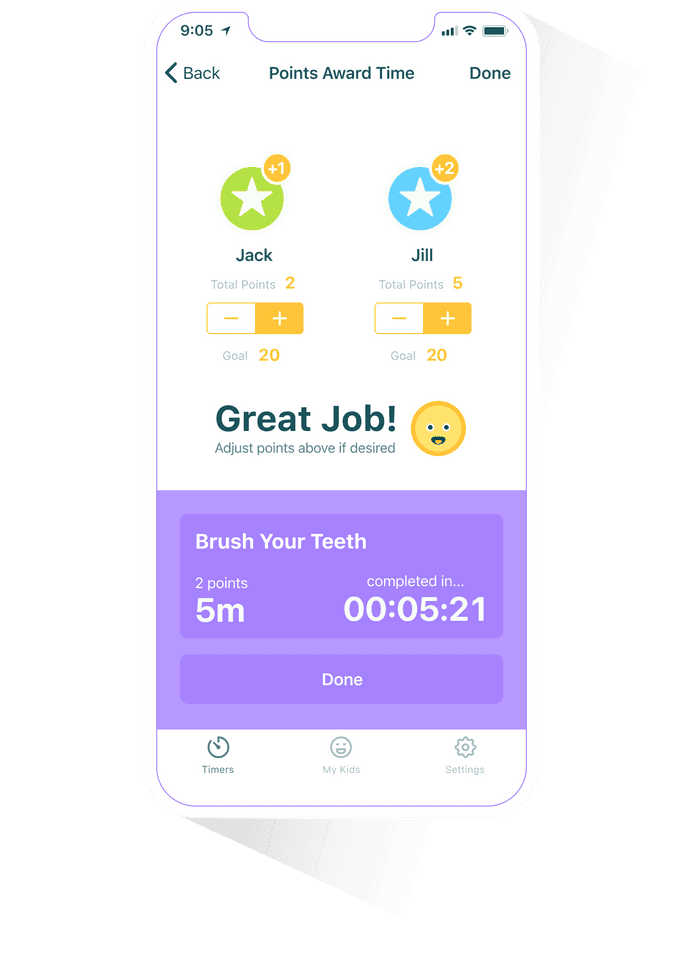 Kid Timer and Reward System | Goody Points Parenting App